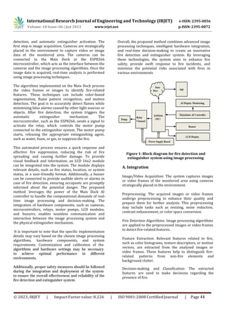 FIRE DETECTION AND EXTINGUISHER SYSTEM USING IMAGE PROCESSING | PDF