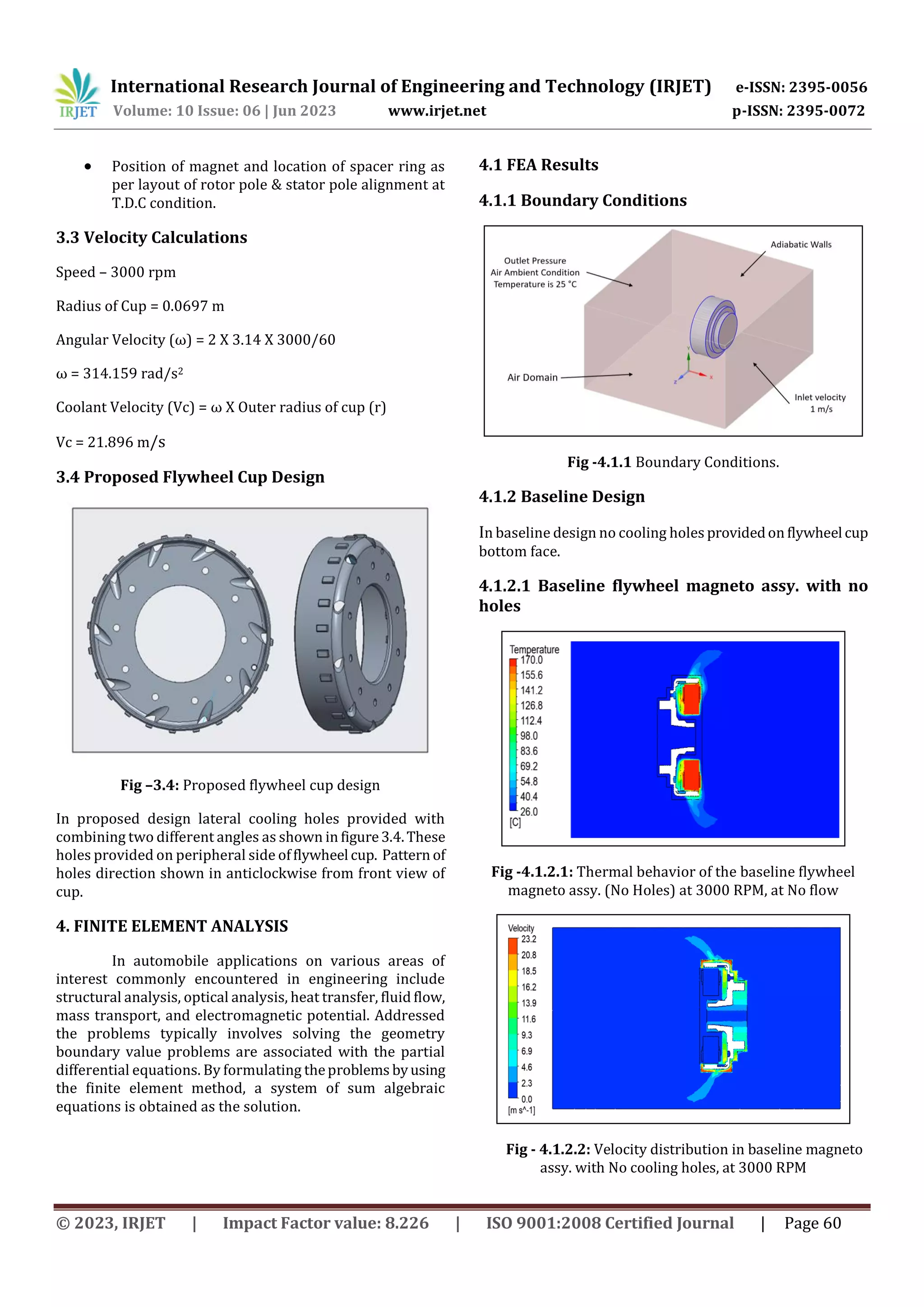 Design and Validation of Efficient Flywheel Cup of Magneto to Improve ...