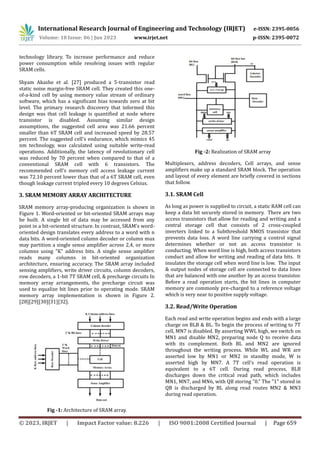 Design and Performance Evaluation of a 64-bit SRAM Memory Array Utilizing Modern Deep Submicron ...