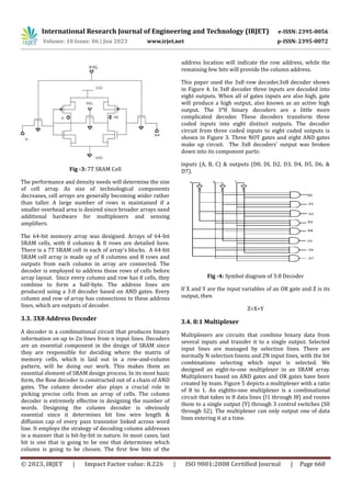 Design and Performance Evaluation of a 64-bit SRAM Memory Array Utilizing Modern Deep Submicron ...