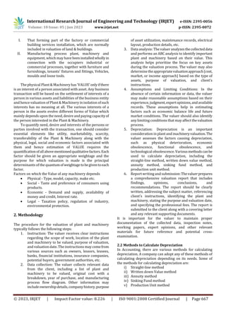 STUDY ON VALUATION OF PLANT AND MACHINERY – CASE STUDY OF EDM WIRE CUTTING MACHINES | PDF ...