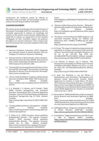 NEUROASSIST ADHD ANALYZER: A SMART APPLICATION FOR RECOGNIZING ...