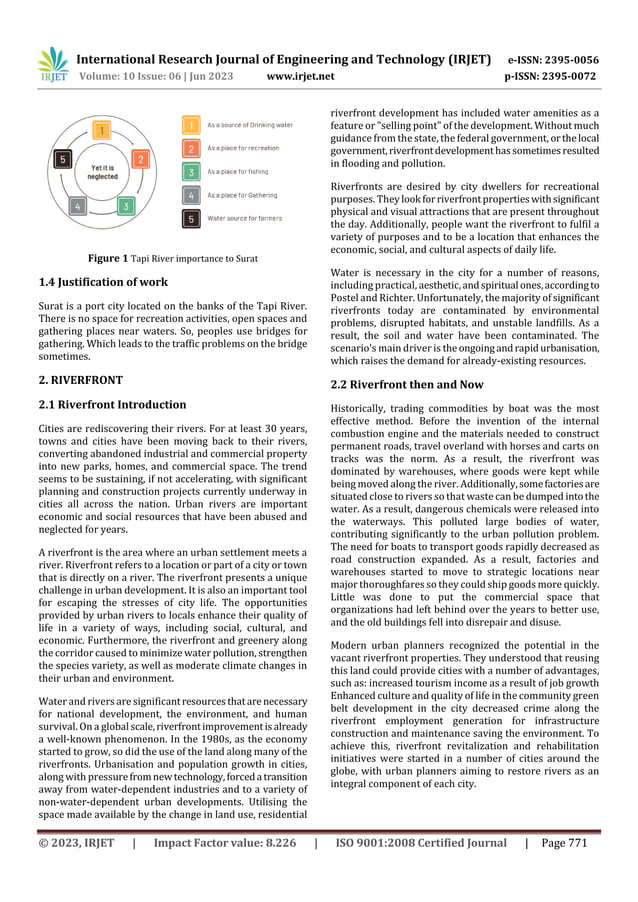 Riverfront Development- A tool to Improve and restore urban green ...