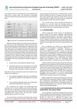 Computer Vision Based Driver Monitoring, Assisting and Grading System for Driving Schools | PDF