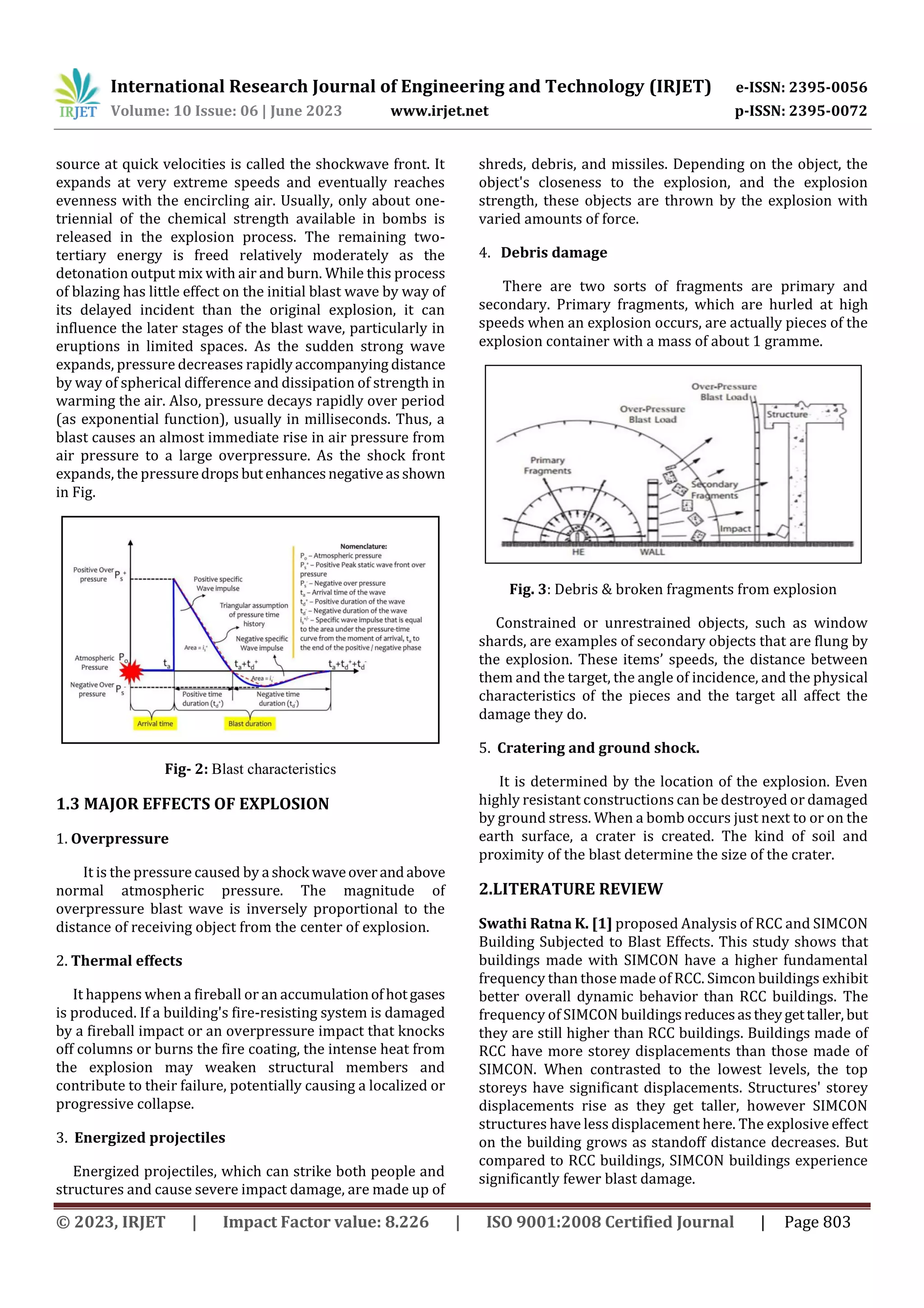 “comparative Analysis Of Blast Load On Multi Storey R C C Building At Different Locations” Pdf