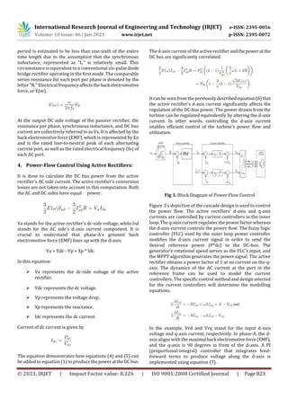 Design of Integrated Generator-Rectifier System to Determine the Maximum Power Point Tracking of ...