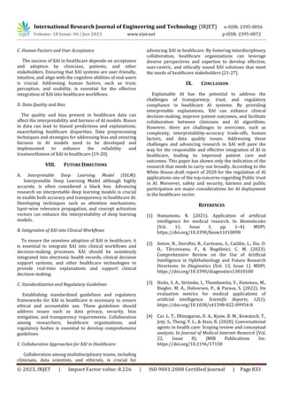 Explainable AI in Healthcare: Enhancing Transparency and Trust upon Legal and Ethical ...