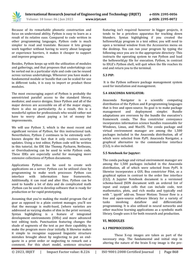 BRAIN TUMOR’S DETECTION USING DEEP LEARNING | PDF