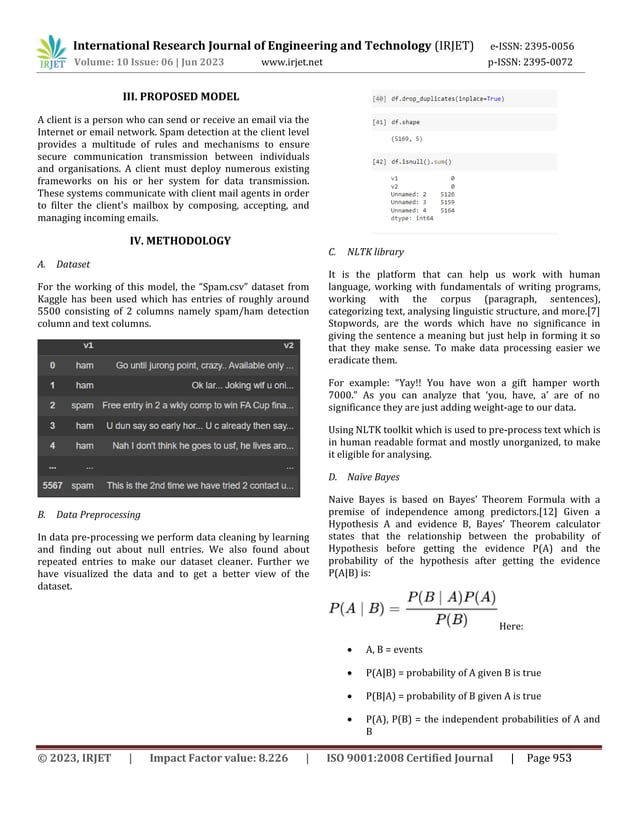 Intelligent Spam Mail Detection System | PDF