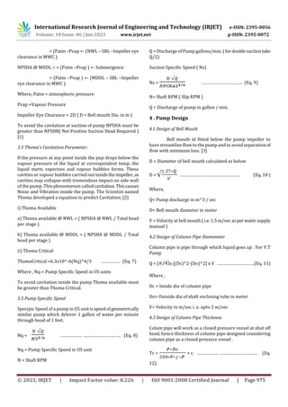 "Design Criteria of Lift Irrigation Scheme" | PDF