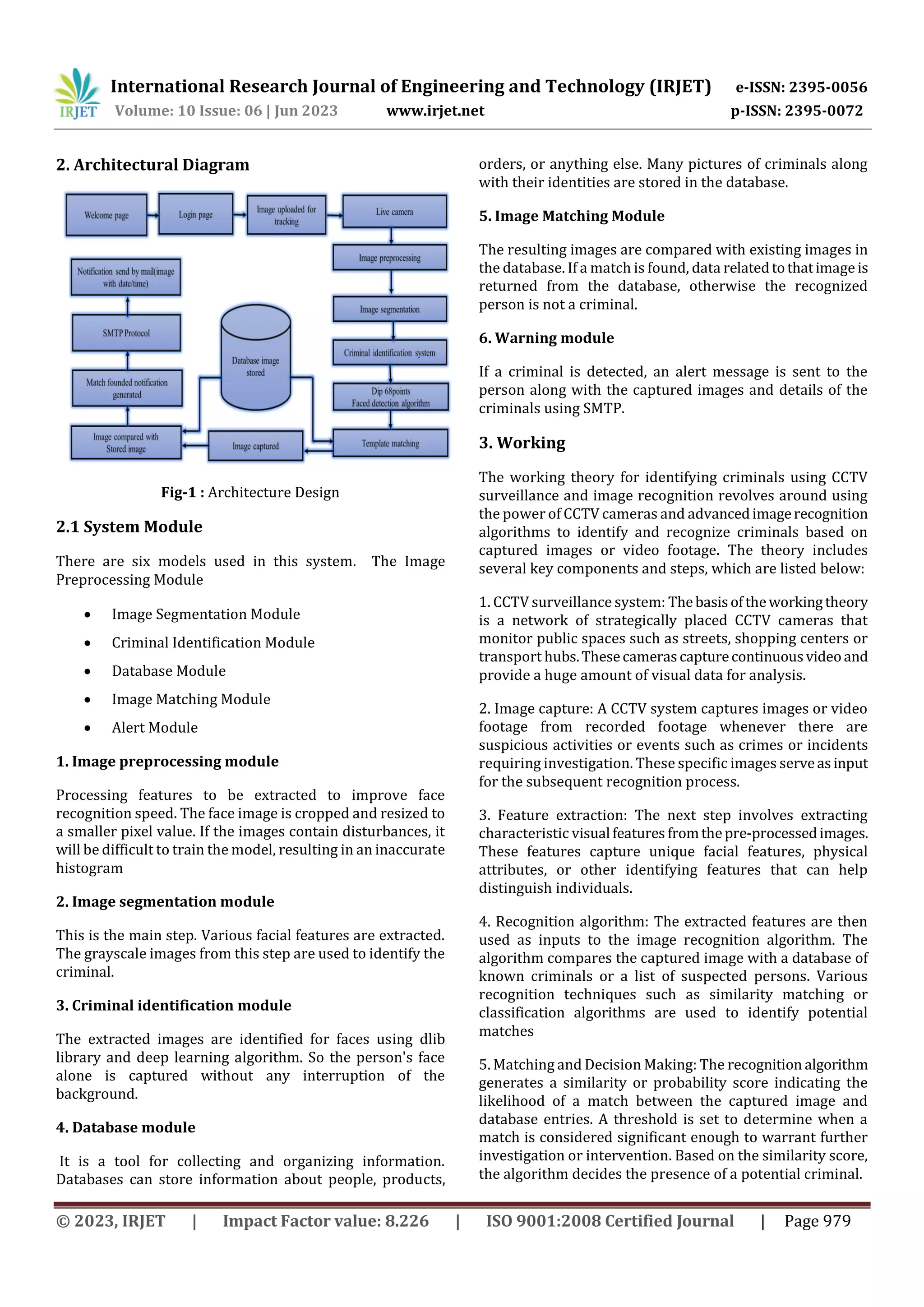 Criminal Recognition Using Image Recognition And Ai Pdf