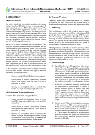 Design And Development Of Prosthestic Limbs | PDF