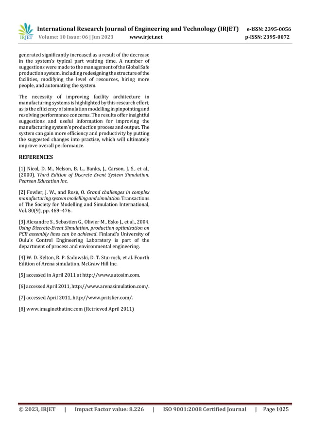 Optimizing Facility Layout Through Simulation | PDF | Simulation Video Games | Video Game Genres