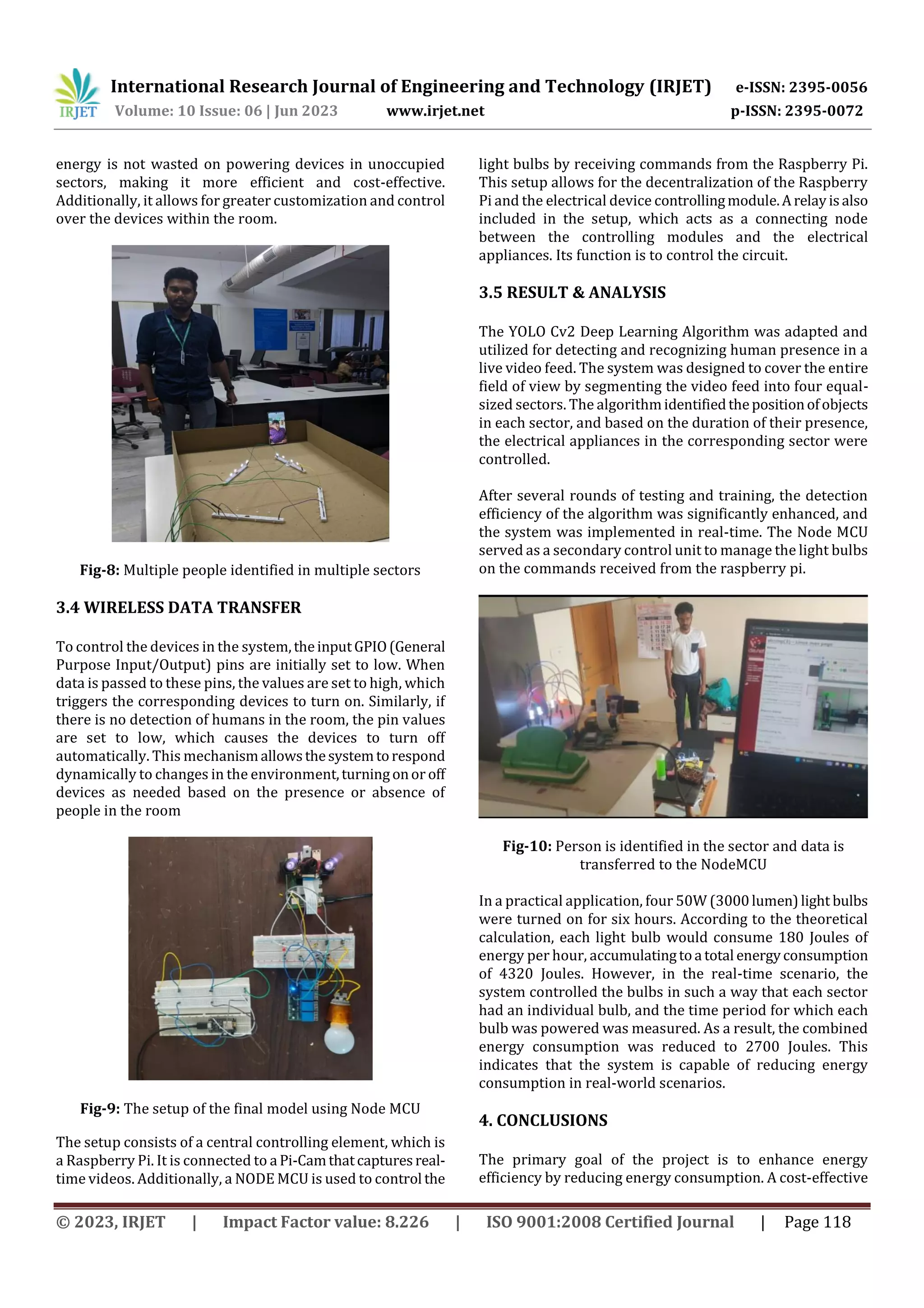 DYNAMIC ENERGY MANAGEMENT USING REAL TIME OBJECT DETECTION | PDF