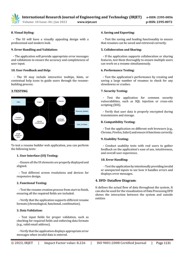 Resume Builder Web Application Pdf