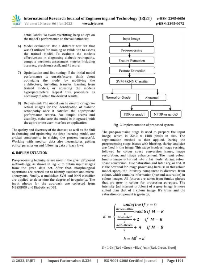 Diabetic Retinopathy detection using Machine learning | PDF | Eye and ...