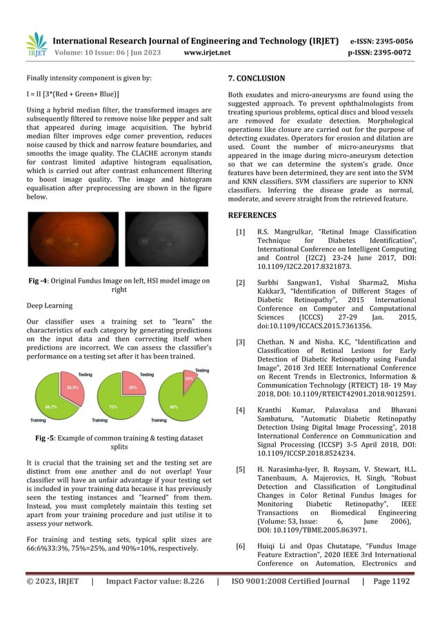 Diabetic Retinopathy detection using Machine learning | PDF | Eye and Vision Conditions ...