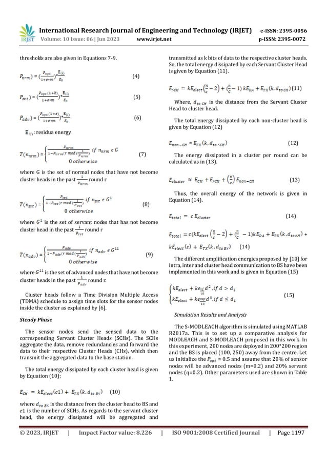 Servant Modleach Energy Efficient Cluster Base Routing Protocol For Large Scale Wireless Sensor