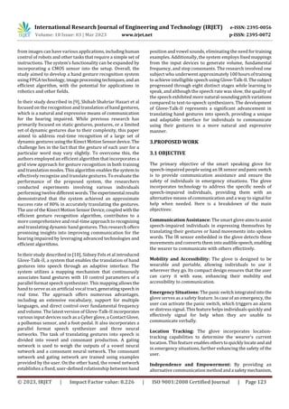 GLOVE BASED GESTURE RECOGNITION USING IR SENSOR | PDF