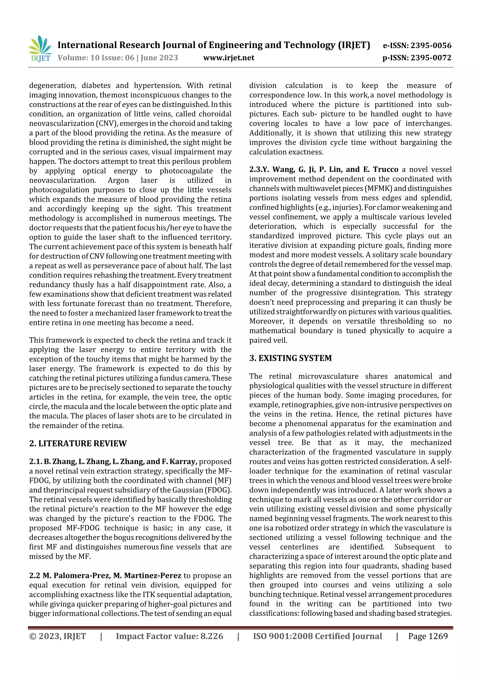Diabetic Retinopathy Detection Design And Implementation On Retinal Images Pdf
