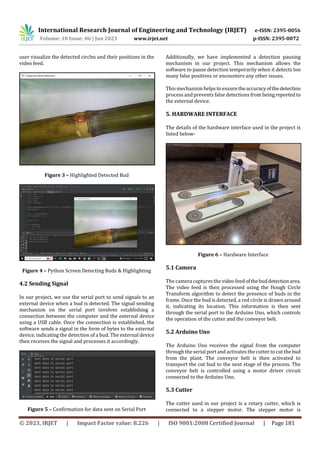 Automated Mechanism for Sugarcane Bud Detection & Cutting | PDF