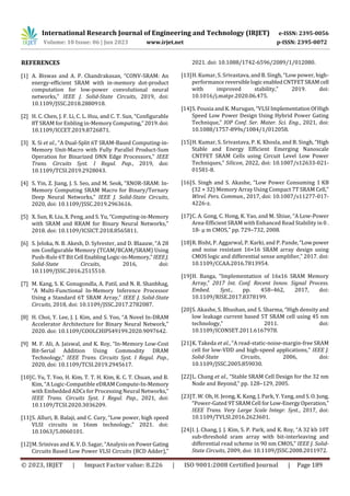 Study and Analysis of Low Power SRAM Memory Array at nano-scaled Technology | PDF