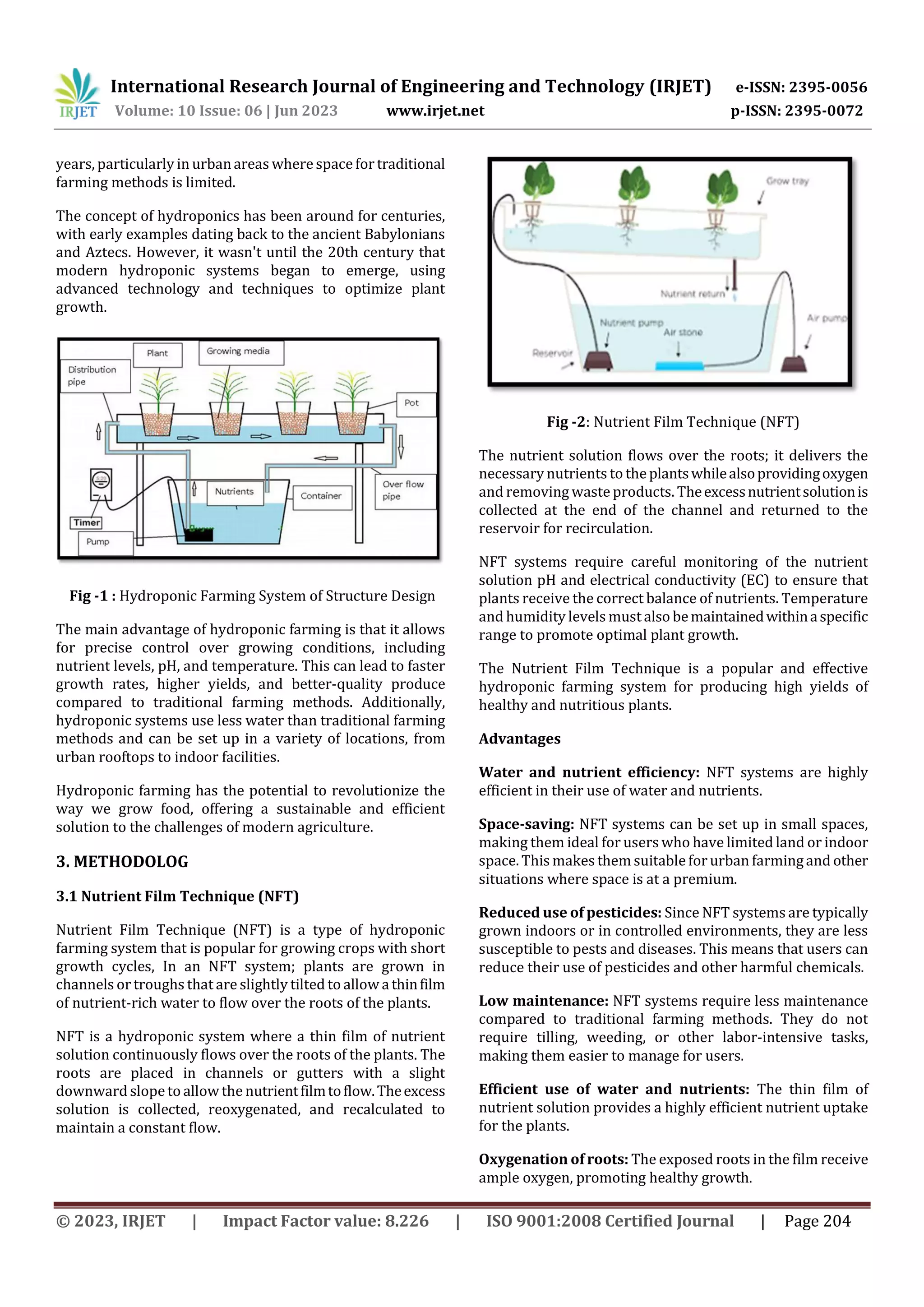 Automatic Hydroponics Farming System with Image Processing Based Smart Nutrients System | PDF