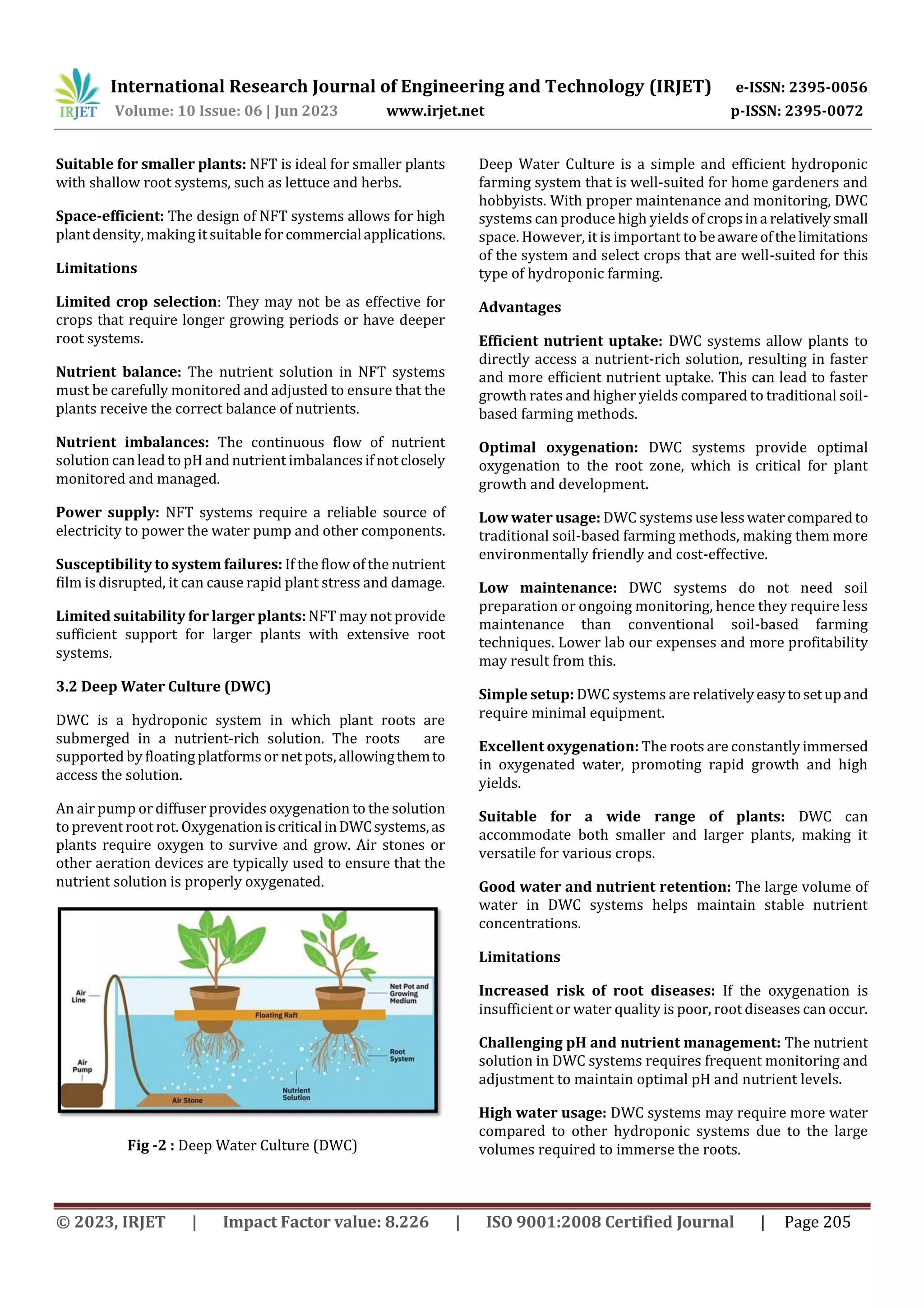 Automatic Hydroponics Farming System with Image Processing Based Smart Nutrients System | PDF