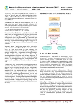 Exploring the Role of Transformers in NLP: From BERT to GPT-3 | PDF | Computer Software and ...