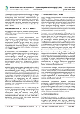 Exploring the Role of Transformers in NLP: From BERT to GPT-3 | PDF | Computer Software and ...