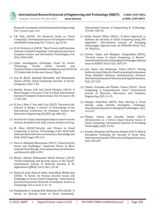 Analysis of Cloud Computing Security Concerns and Methodologies | PDF