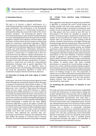 Prediction Of Right Bowlers For Death Overs In Cricket | PDF | Cricket | Sports