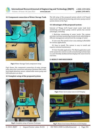 Internet of Things (IoT) based Smart Water Tank Level Monitoring and ...