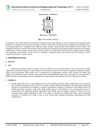 DETERMINATION OF STRENGTH OF SOIL AND ITS STABILITY USING NON ...
