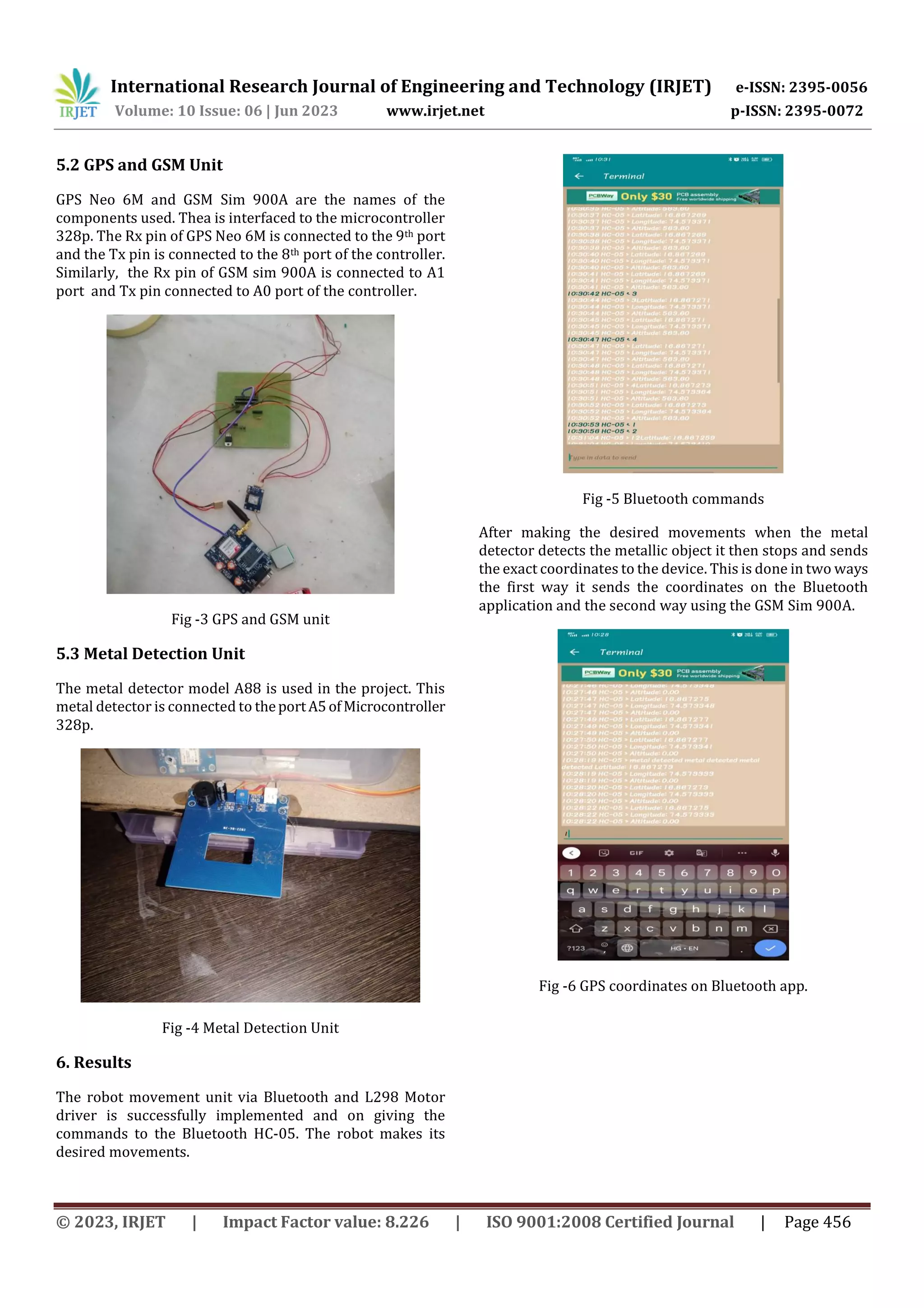 Autonomous Landmine Tracker System | PDF