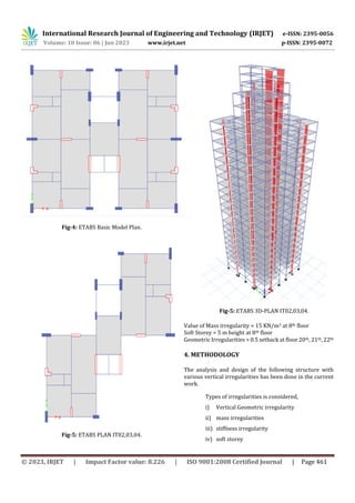 Analysis And Design of High Rise Buildings With Vertical Irregularities Located at Seismic Zone ...