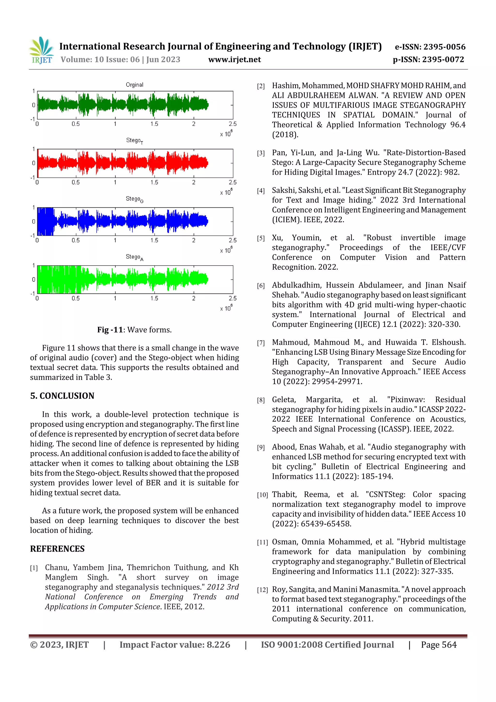 Protection of Secret Textual Data Using Steganography Based System | PDF
