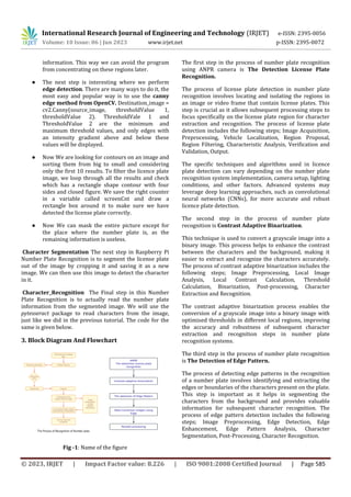 Automatic Fetching of Vehicle details using ANPR Camera | PDF