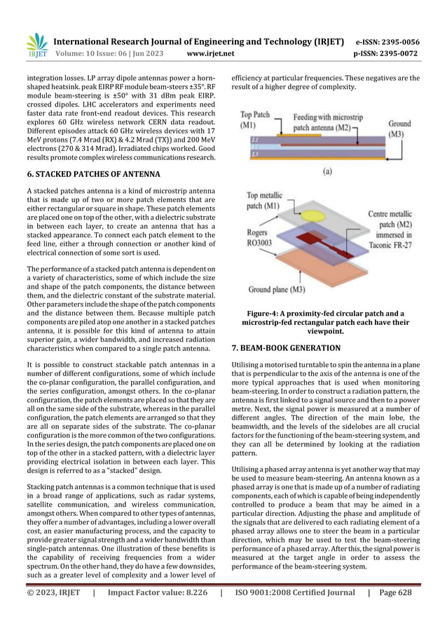 ANALYSIS OF ANTENNA ARRAYS FOR MILLIMETER WAVE COMMUNICATION | PDF