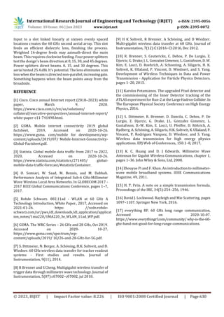 ANALYSIS OF ANTENNA ARRAYS FOR MILLIMETER WAVE COMMUNICATION | PDF