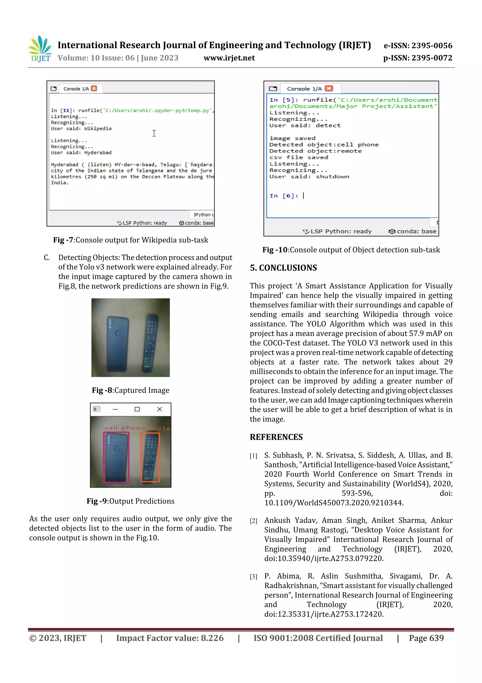 A Smart Assistance for Visually Impaired | PDF