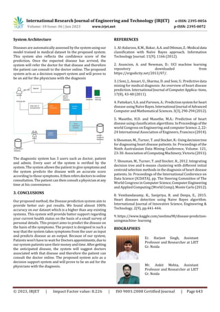 DISEASE PREDICTION SYSTEM USING SYMPTOMS | PDF