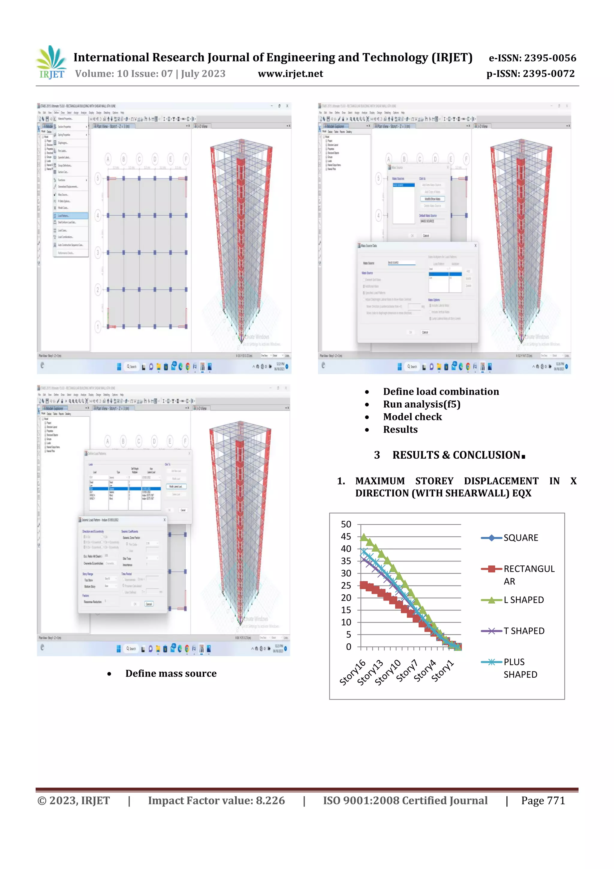 “Comparative Study of G+16 Building Regular and Irregular buildings Design with Shear wall and ...