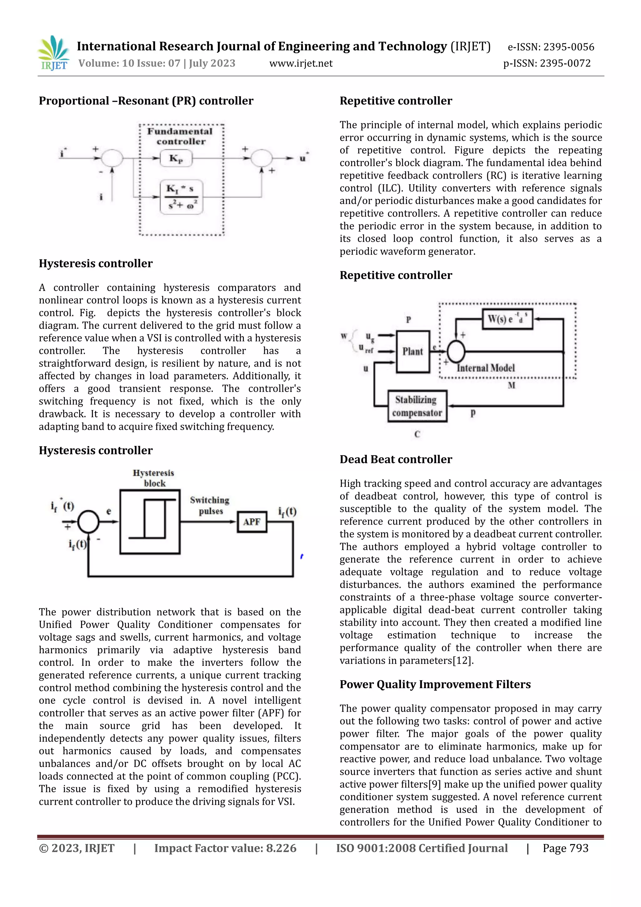 Voltage Source Inverters in microgrid along with power quality improvement techniques and fuzzy ...