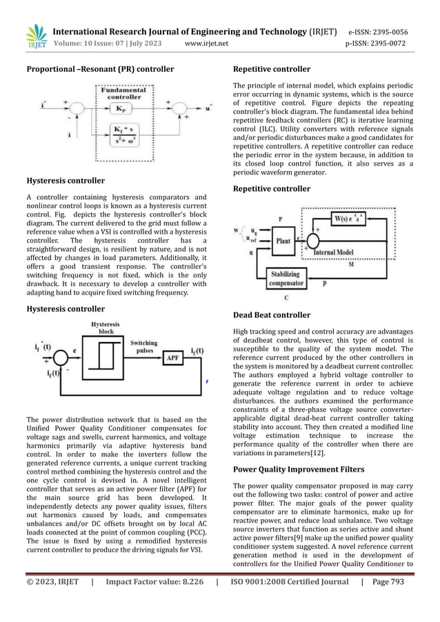 Voltage Source Inverters in microgrid along with power quality improvement techniques and fuzzy ...