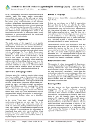 Voltage Source Inverters in microgrid along with power quality improvement techniques and fuzzy ...