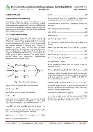 Interference Mitigation using Adaptive Digital Beamforming for 5G Applications | PDF