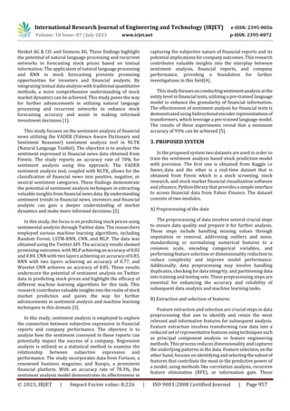 Sentiment Analysis based Stock Forecast Application | PDF
