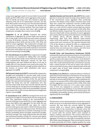 A STUDY ON IMPLEMENTATION OF COCONUT SHELL AS A COARSE AGGREGATE IN ...