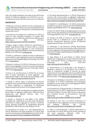A STUDY ON IMPLEMENTATION OF COCONUT SHELL AS A COARSE AGGREGATE IN CONCRETE – AN OVERVIEW | PDF ...